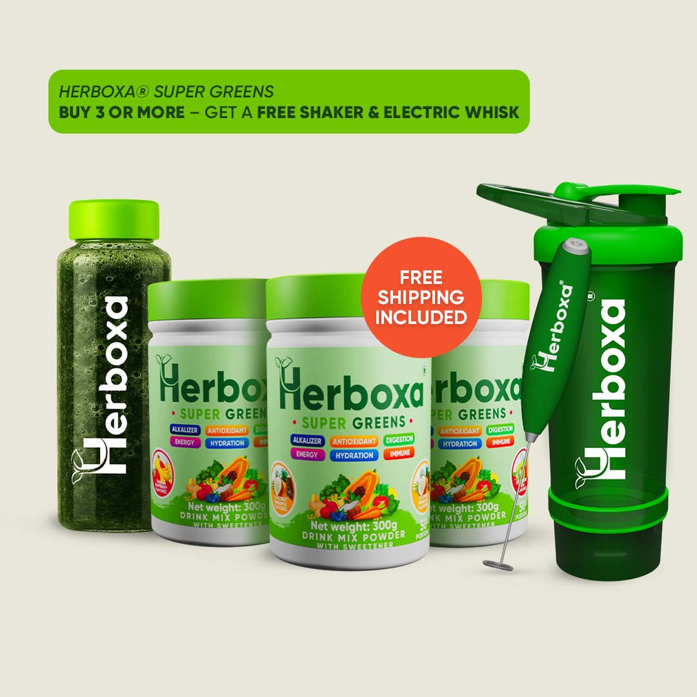 Herboxa® Super Greens | 30+ Superfoods in Every Scoop